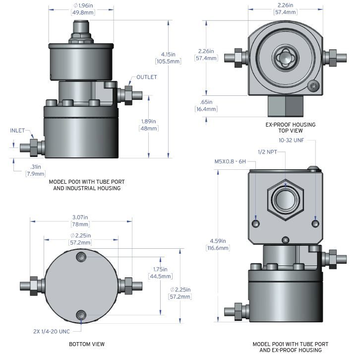 P001 Piston Flow Meter - Max Precision Flow Meters